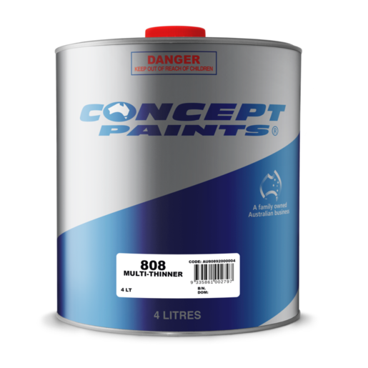 Concept 808 Multi Thinner 4Lt – Revs Paint Supplies
