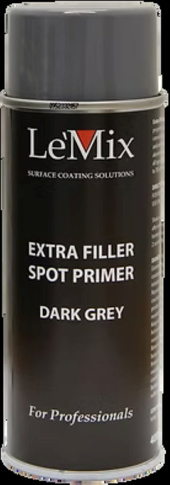 Le'Mix Extra Filler Spot Primer Aerosol Dark Grey | Revs – Revs Paint ...