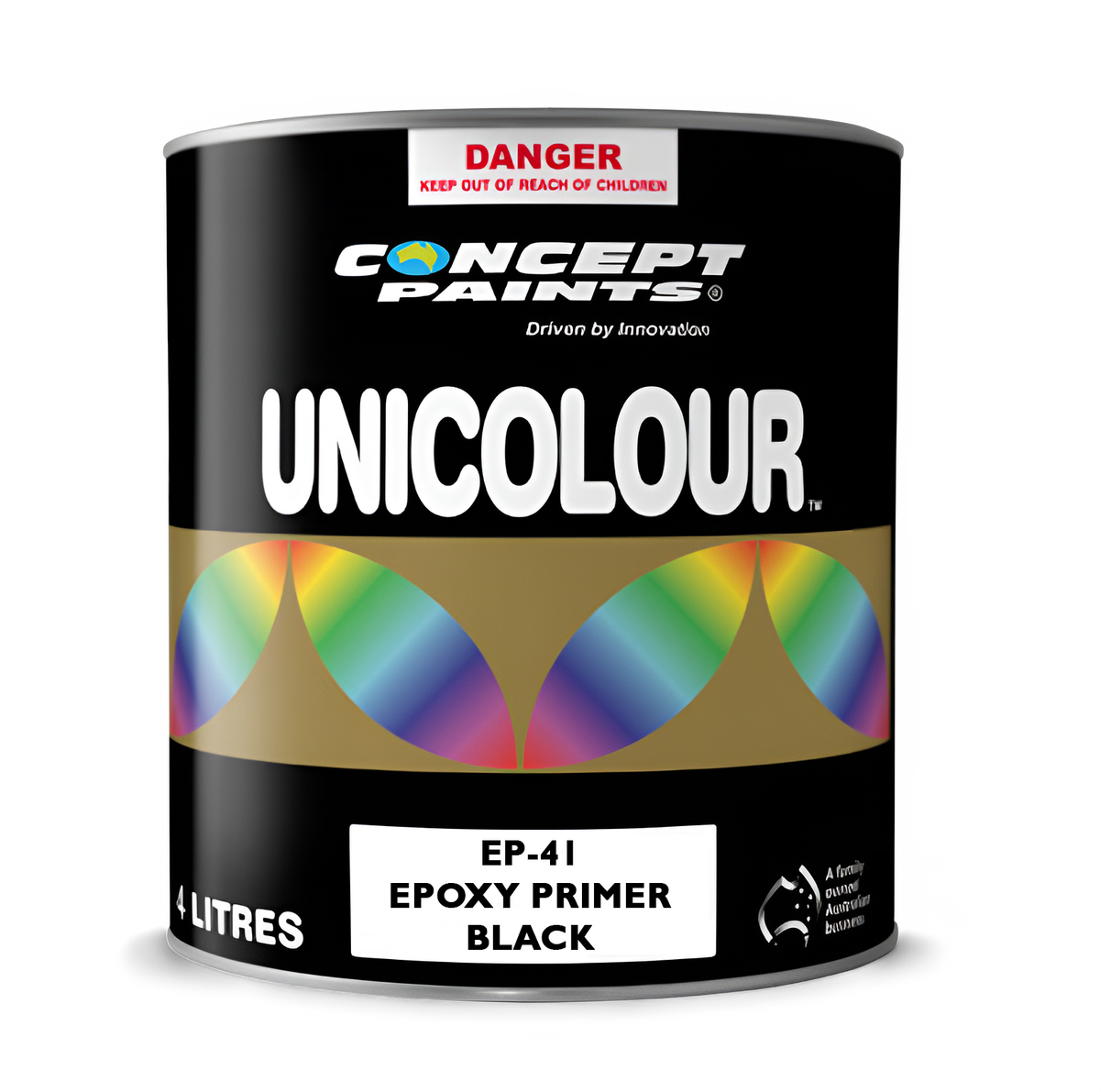 Concept EP41 Epoxy Primer 1L Black | Revs – Revs Paint Supplies